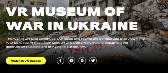 “War Up Close Project” using presence-evoking technology to document ...