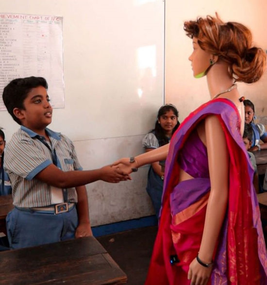 India’s first sari-donning AI humanoid robot teacher starts teaching – ISPR